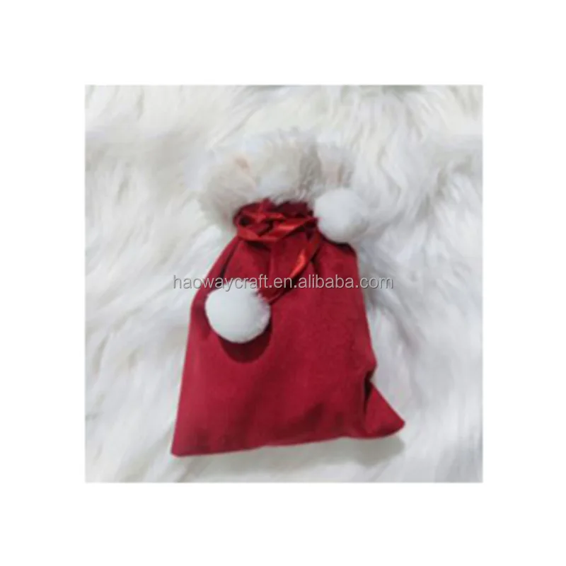 Velvet Mini Santa Sack Monogram Sublimation Christmas Gift Sack Bag ...