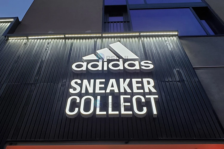 Rechi Shopping Mall Shopfront Logo Sign 3d Illuminated Frontlit Acrylic ...