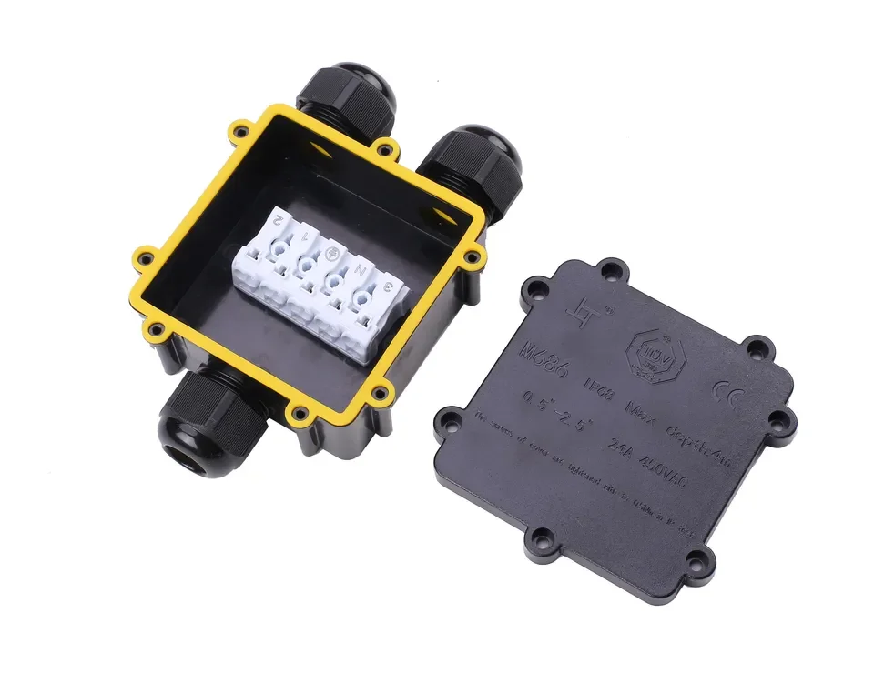 3 Way Y-Shape M25 IP68 Waterproof Junction Box for Outdoor Lighting