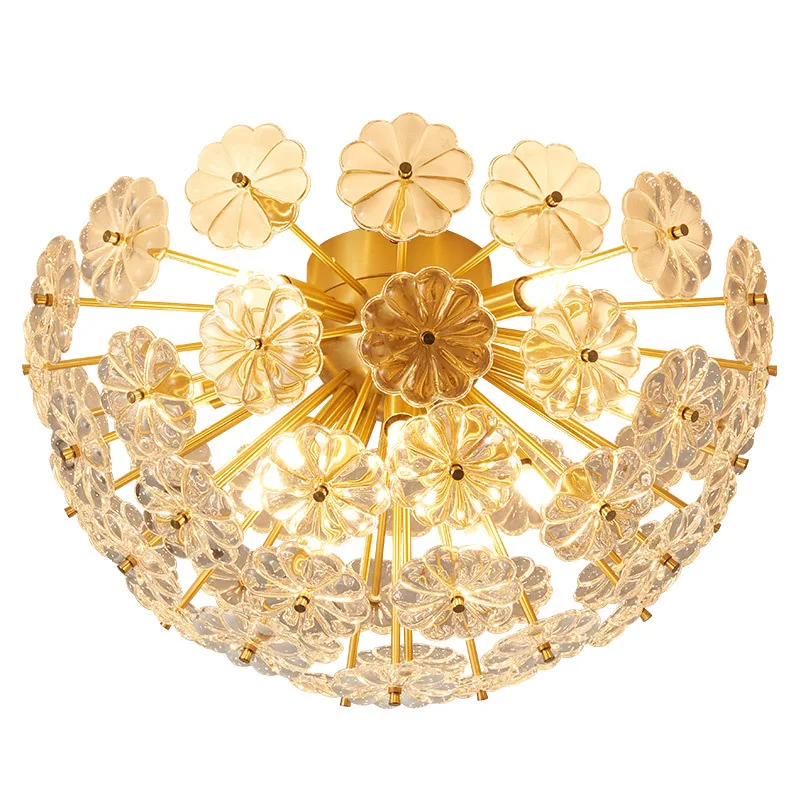 Luxury Hall Lamp Living Room Quartz Lamp Crystal Lights Sala Hotel ...