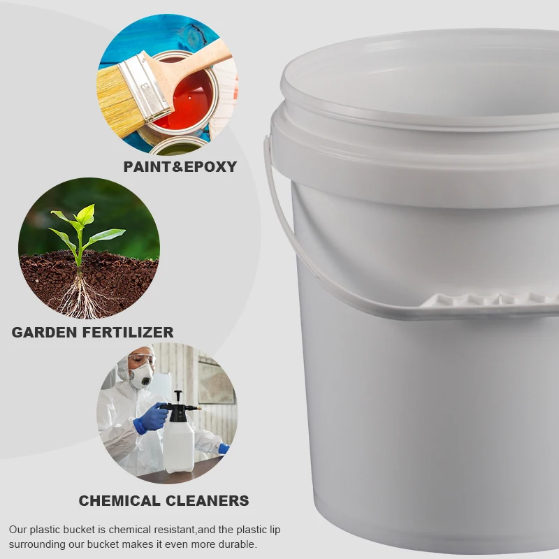 12 Litre Plastic Bucket With A Plastic Or Metal Handle And Tamper ...