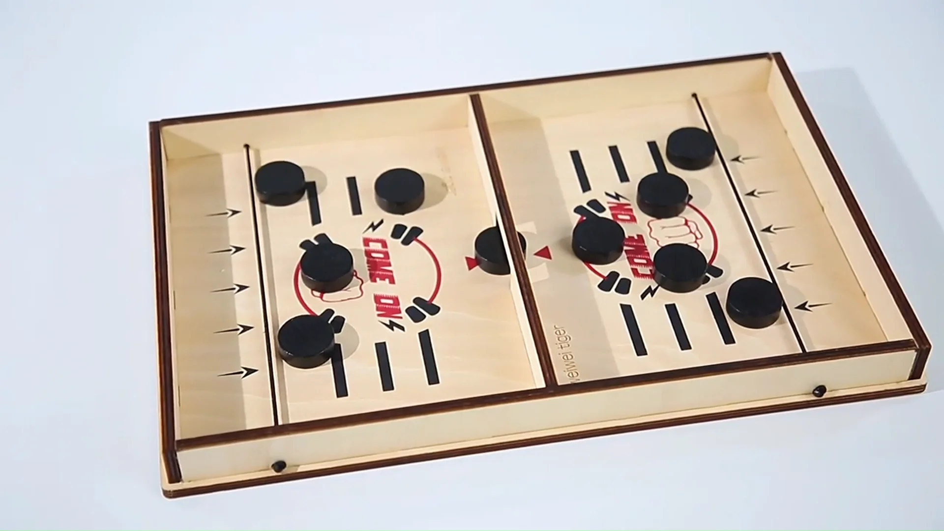 Hot Sell Catapult Chess Wooden Desktop Mini Hockey Table Game 2 Players ...