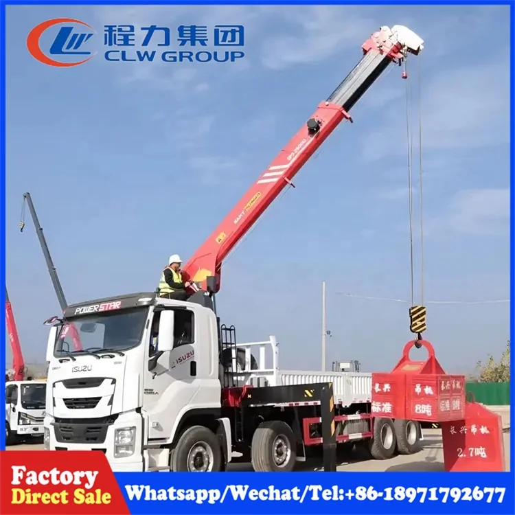 Dongfeng Lorry Truck Mounted Crane 8x4 16ton Loader Hydraulic ...