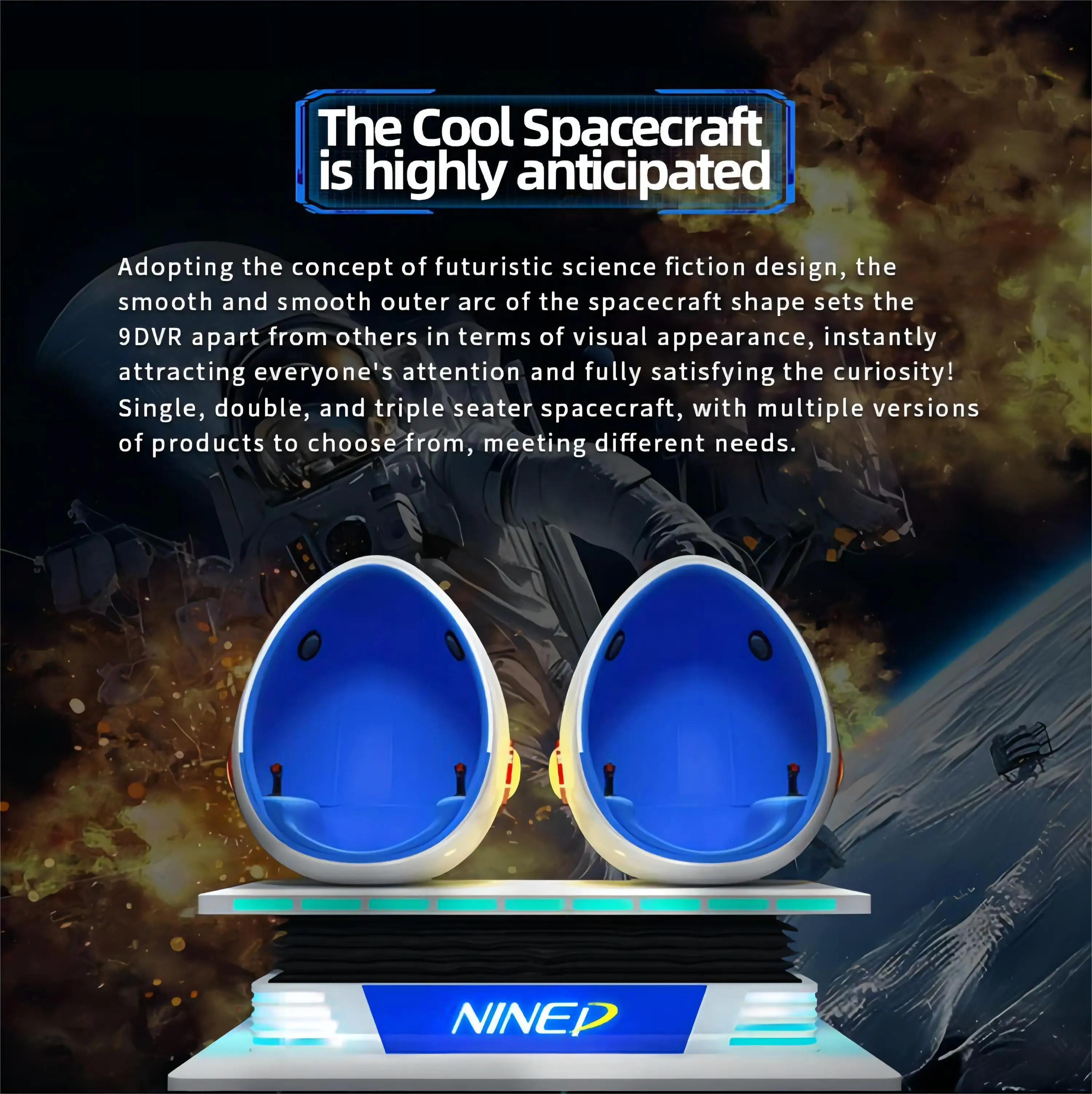 9D VR Chair - Ultimate Commercial Double Seat Experience