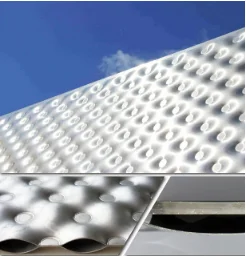 Austenitic Material One Side Flat Dimple Plate For Heat Exchanger - Buy ...