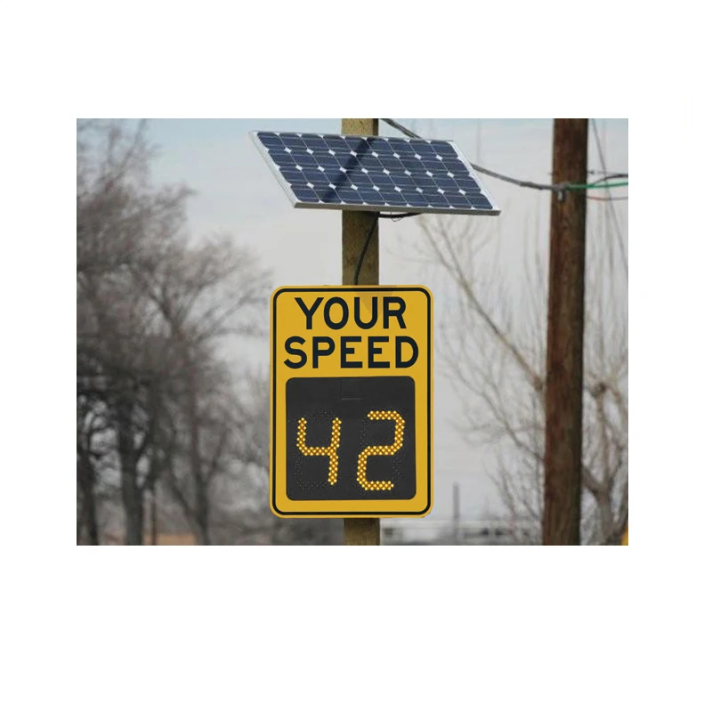 LED Solar Power Radar Speed Sign - Enhance Road Safety