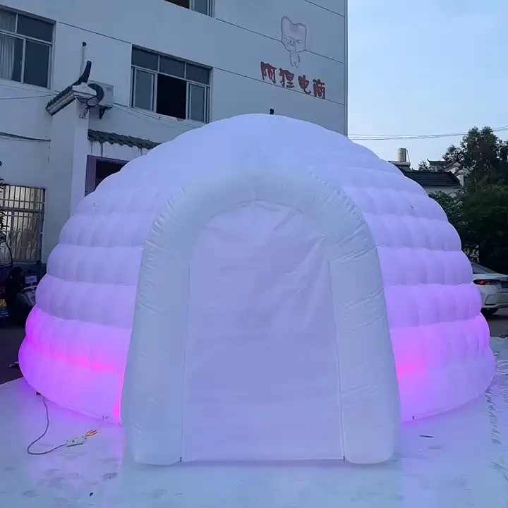 10 meters white large dome tent inflatable igloo with tunnel made of ...