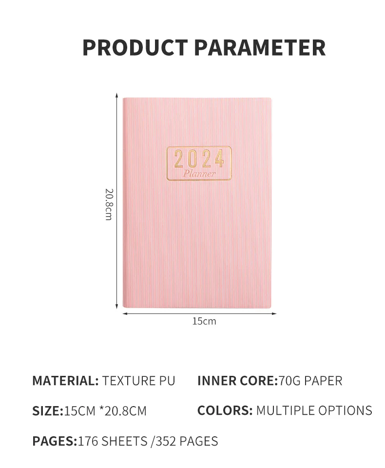 2025 2024 Promotional Custom Logo Pu Soft Cover Customize Printing ...
