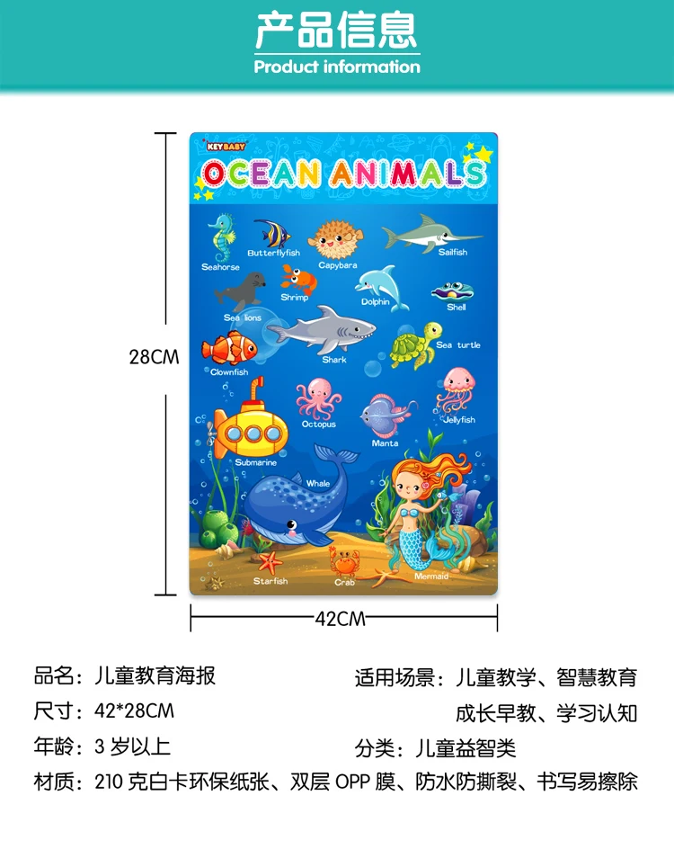 Fun Learning with Keybaby Poster Roll - Giant Charts for Kids