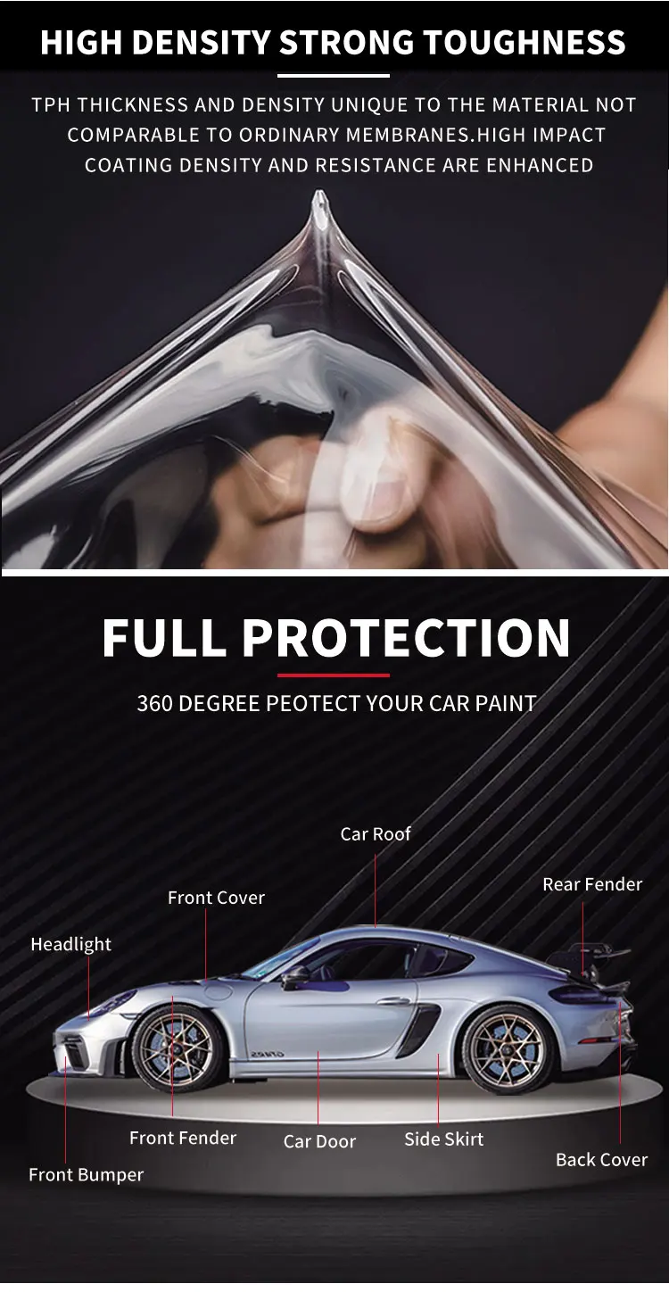 Tph13 1.52*15m High Glossy Wholesale Price Non Yellowing Car Wrap Self ...
