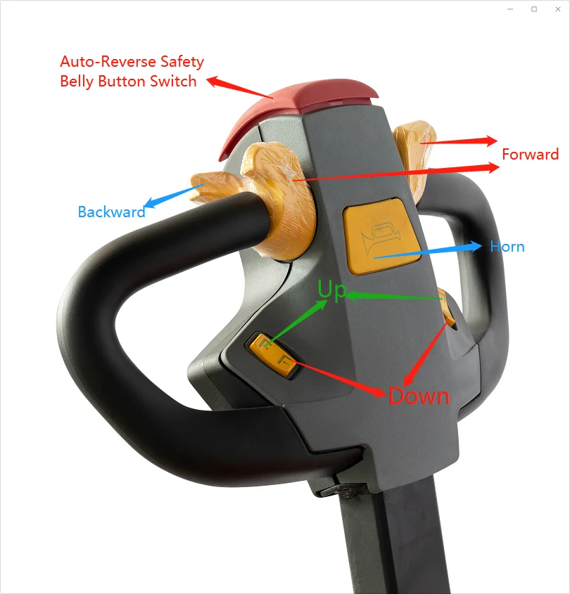 Efork China Electric Forklift 1t 1.5t 3m Walkie Stacker Pallet Stackers ...