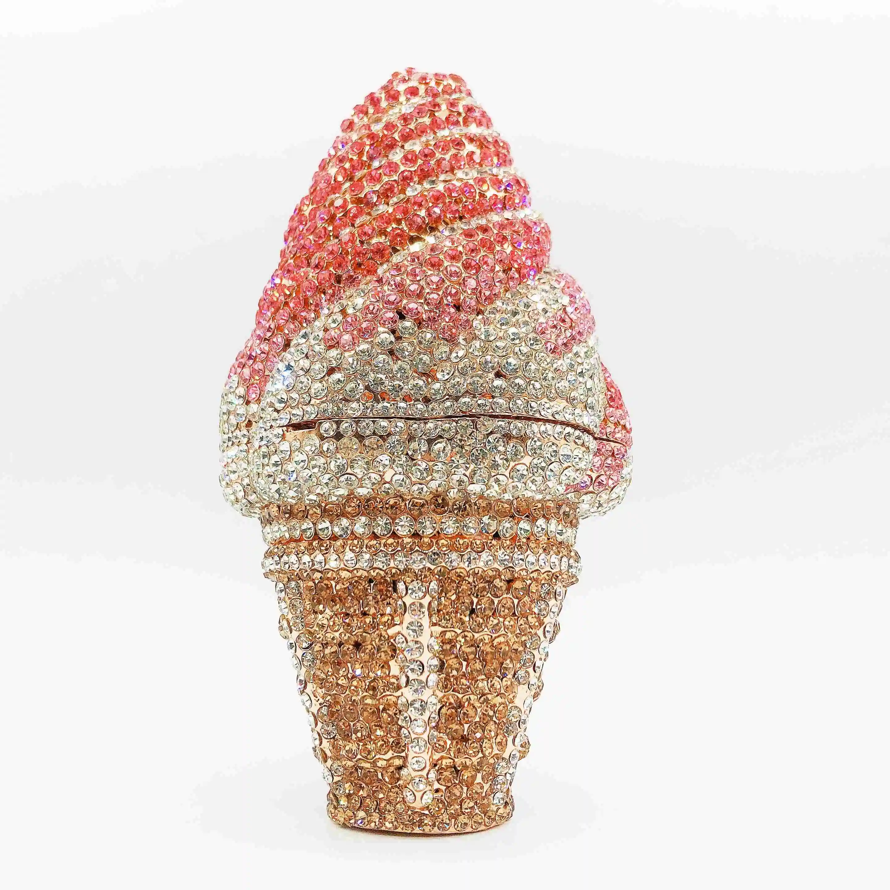 Daiwei Factory Wholesale Food Styling Metal Diamond Purse