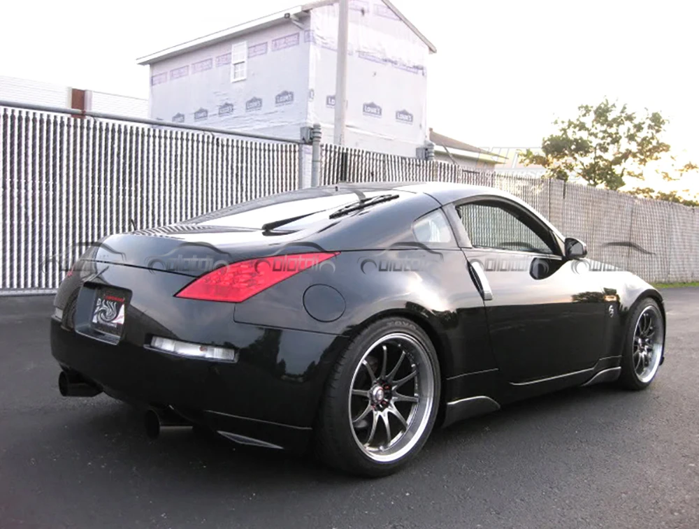 JDM Style PU Car Bumper Side Skirts for Nissan Skyline 350Z