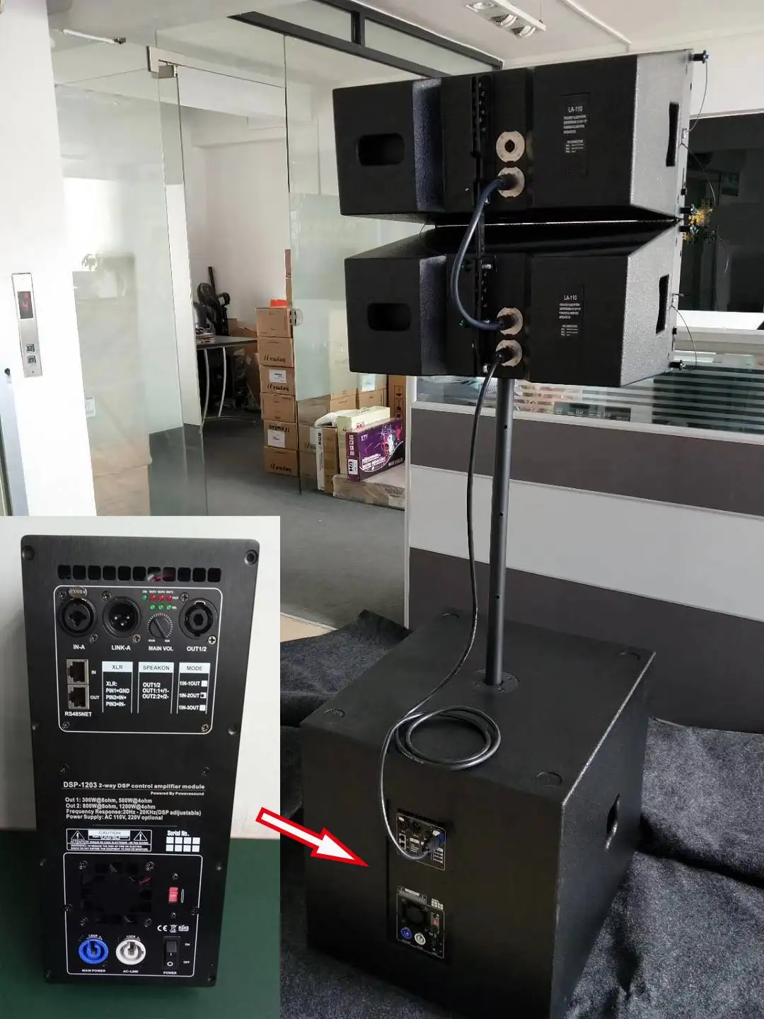 POWAVESOUND D3.20II & D3.30II - 2*800W Top Speaker + 3000W Subwoofer Combo