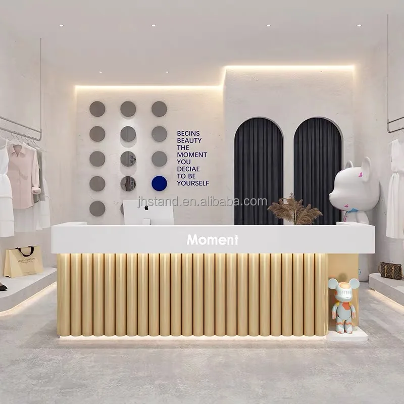 Modern Beauty Salon Furniture Front Desk Women's Clothing Store ...