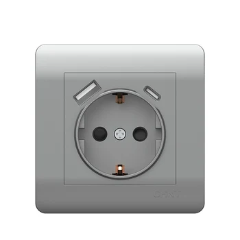 Chint Eu Standard Wall Outlet Socket With Usb And Type C Port Flush ...
