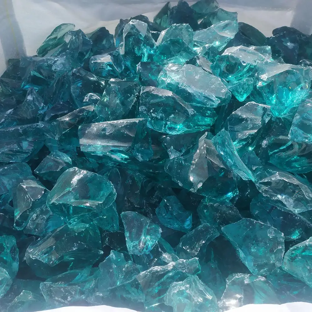 Wholesale Colored Large Landscaping Slag Glass Rocks