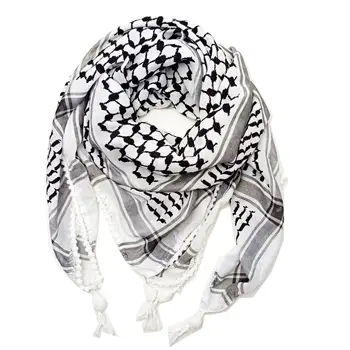Men Shemagh Keffiyeh Scarf Palestinian Yaser Arafat Style Keffiyeh Head ...