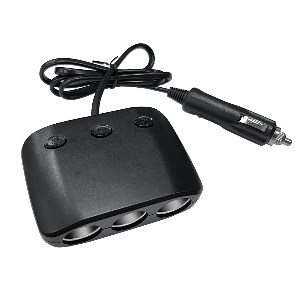 Znb03s Car Cigarette Lighter Multi Socket Triple Splitter With Switch ...