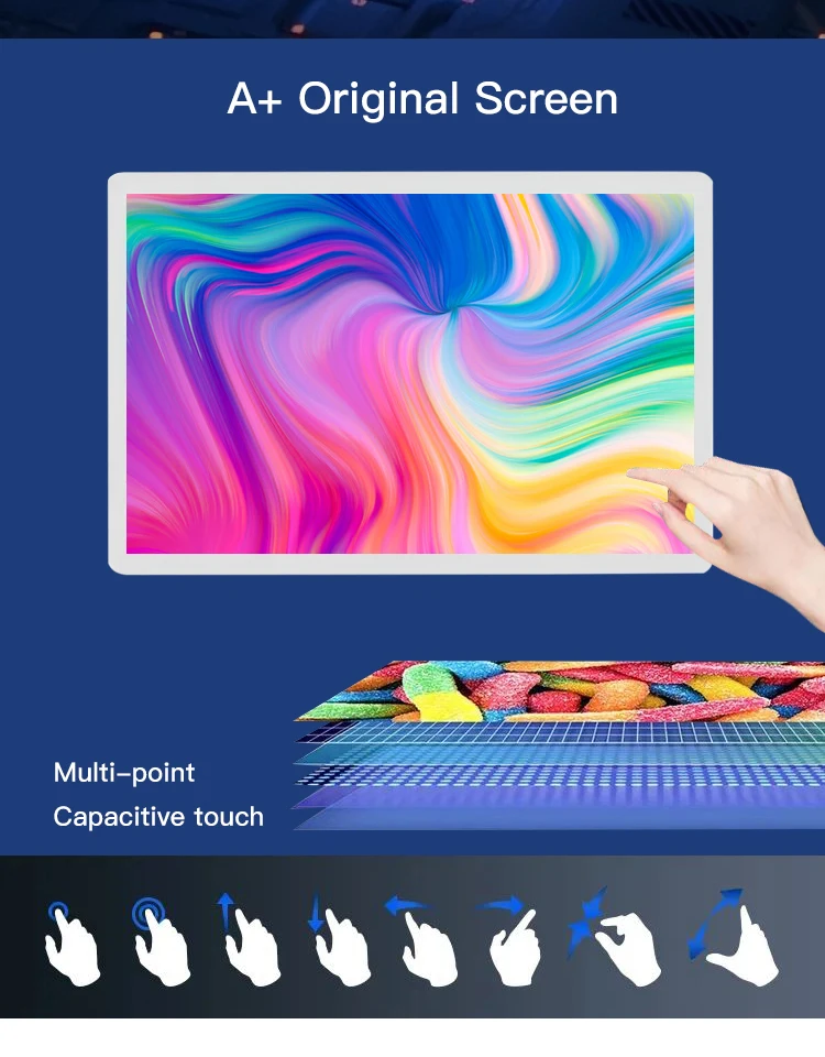 Wall Mounted 14inch D Model Rk3288 With Poe Power Rgb Light Lamps ...