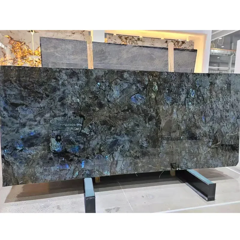 Natural Granite Flooring Tiles Lemurian Labradorite Blue Granite For ...