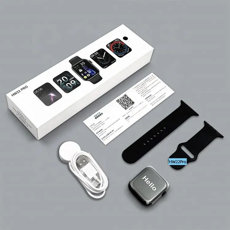 Hw22 Pro Smart Watch 1.69 Inch Screen Warless Charger Series 7 Hiwatch ...