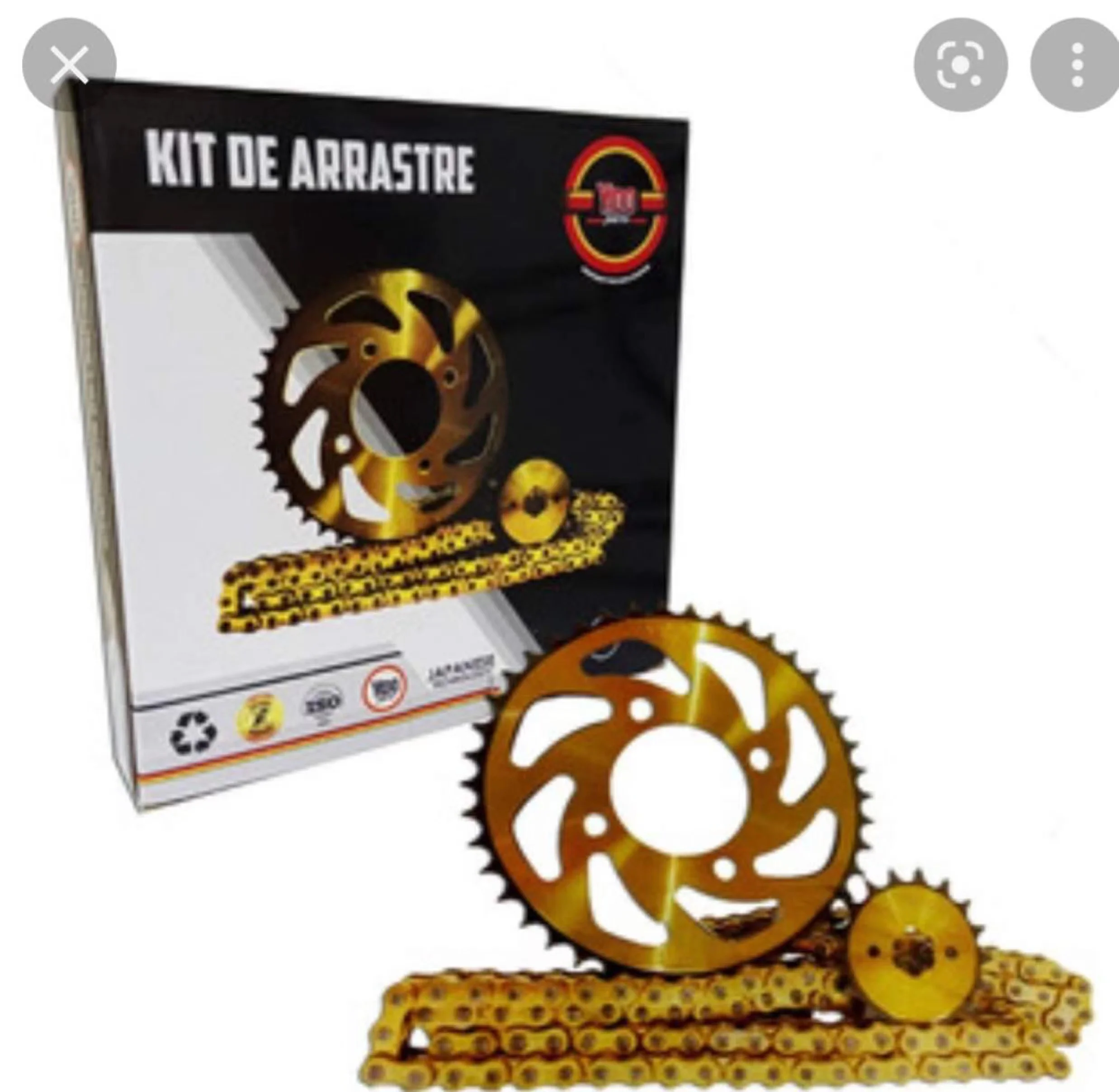 Motorcycle Chain Sprocket Sets for CG125 - Gold & Durable