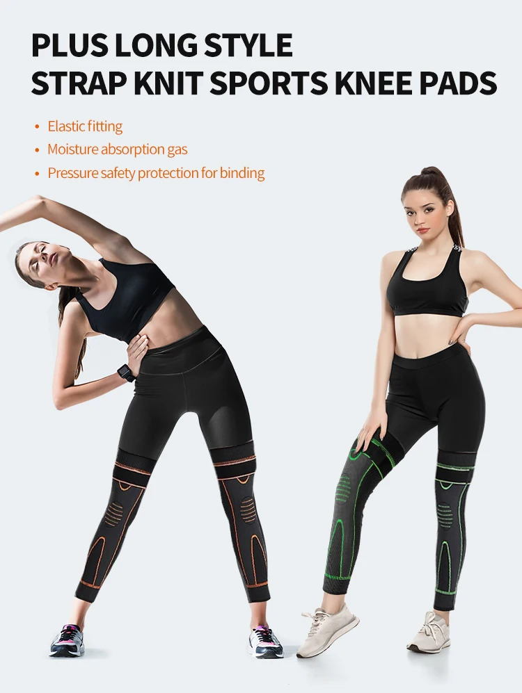 Tactical Volleyball Knee Brace Support Pads Compression Sleeve ...