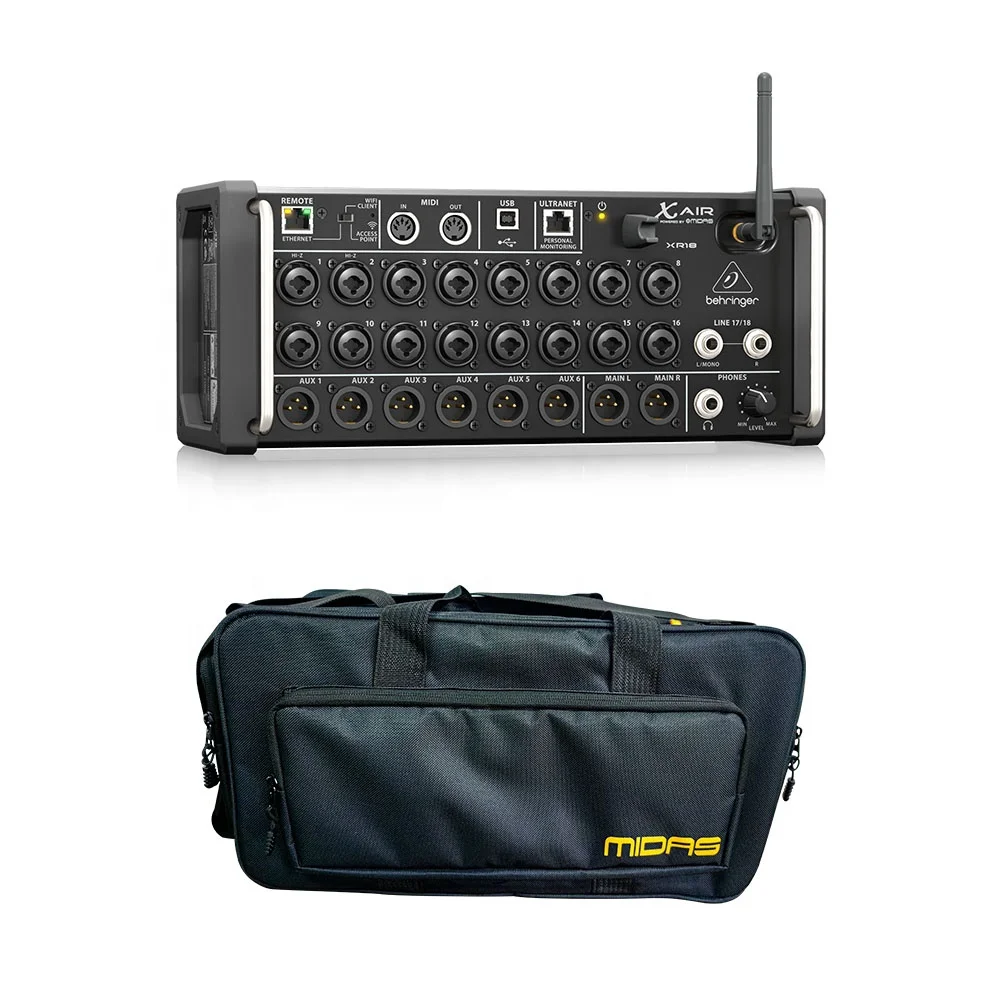 Behringer Mezclador Digital X Air XR18 y Bolsa Portátil Bundle Studio ...