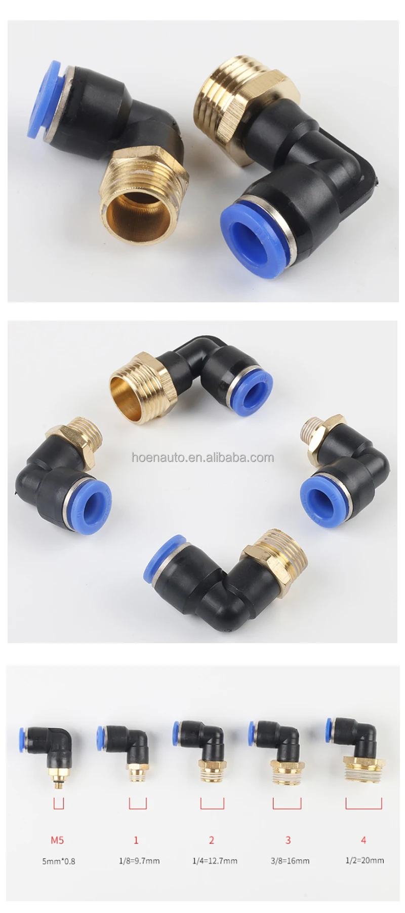 Plastic Pneumatic Fittings - Quick Connect & Elbow Joints