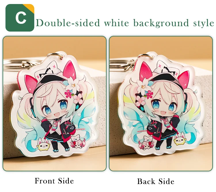 Yakelike Holographic Charms Clear Acrylic Custom Printed Transparent ...