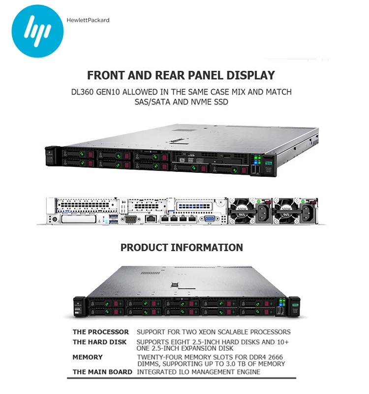 Hpe Proliant Dl360 Gen10 1u Rack Server Forever Server Satellite ...