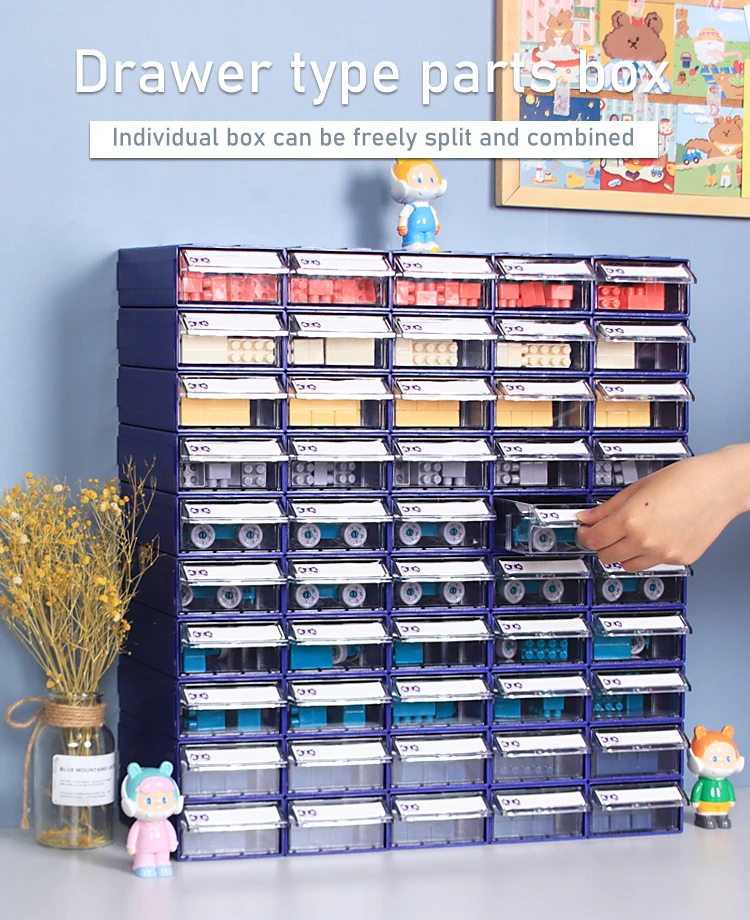 Organize with Tengzhengyue Stamp Storage Box - 40 Drawers