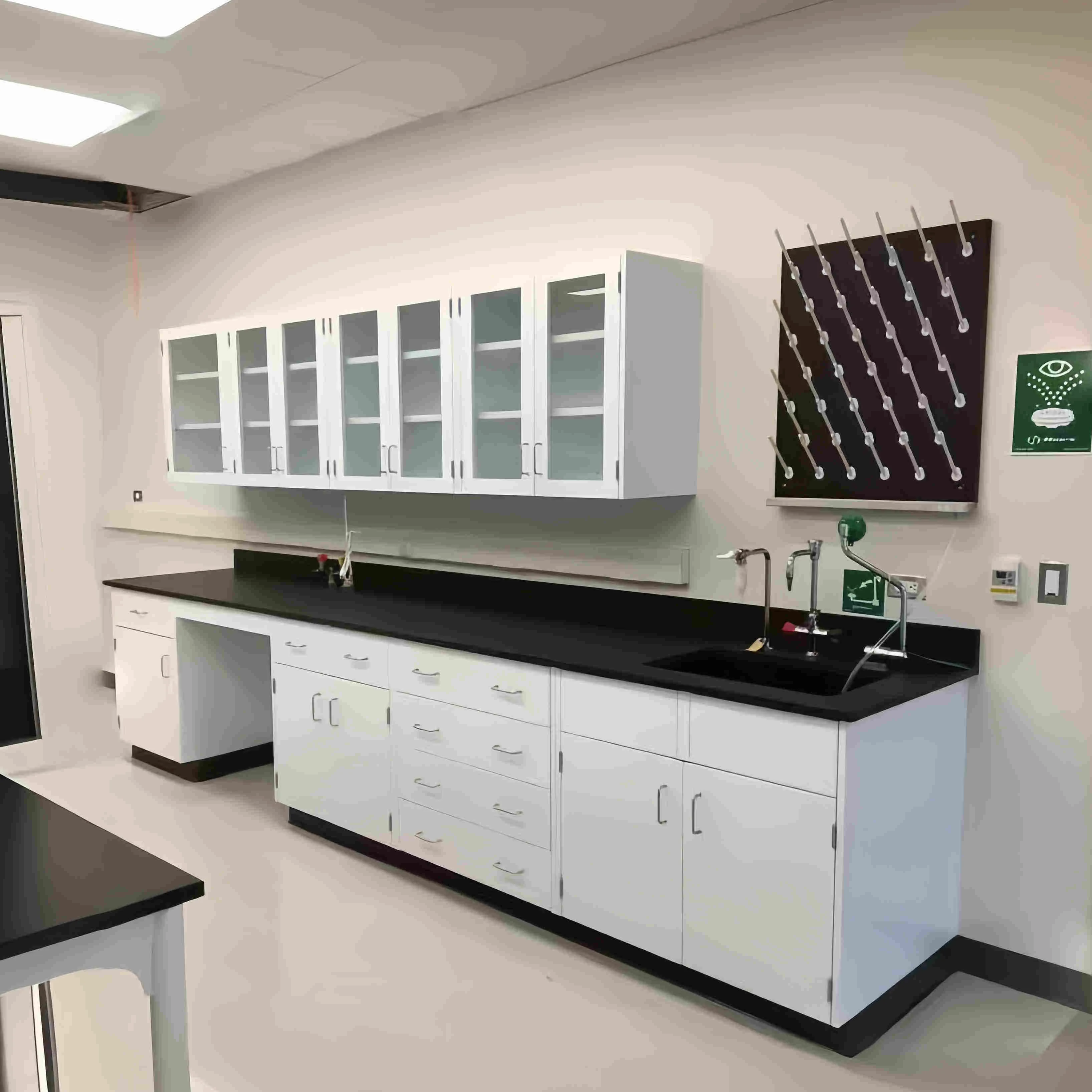 OEM Medical Chemical Biology Wood Steel Island Wall Lab Bench ...