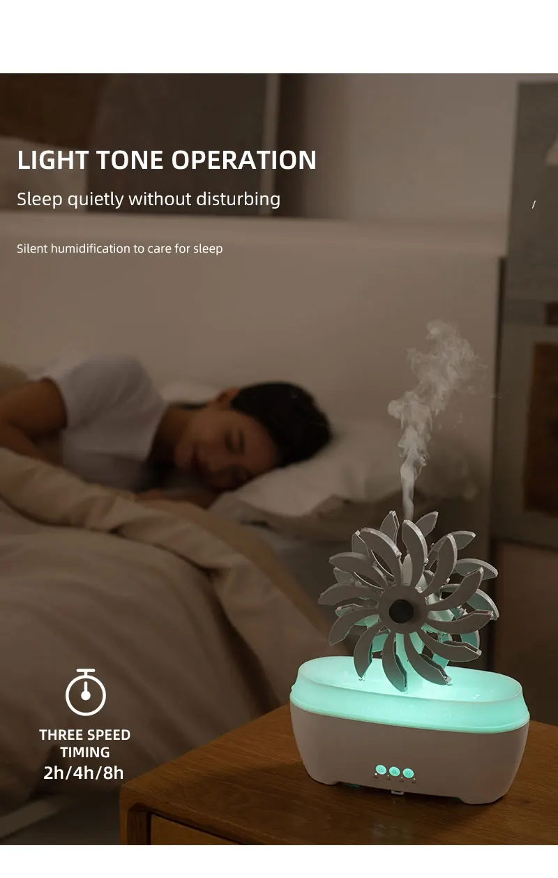 Essential Oil Diffuser 300ml - Aromatherapy & Humidification