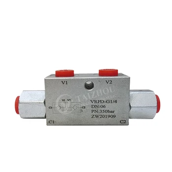 Vrpd Vrdd Vbpde農業機械用油圧ロックg1/4 G3/8 12l 350bar 35mpa油圧パイロットダブルチェックバルブ ...