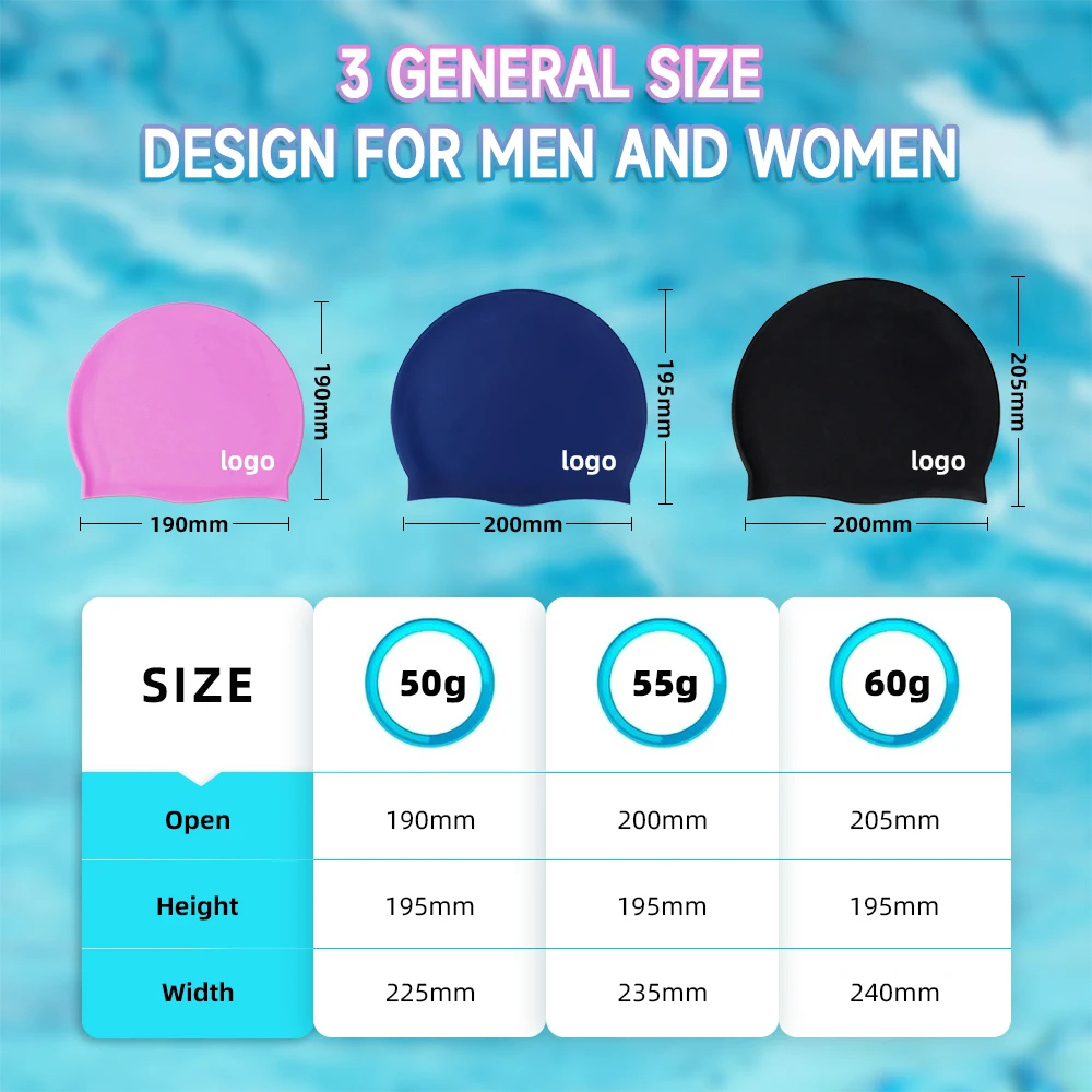 Custom Anime Pattern Soft Silicone Yellow Usa Swim Cap For Men Women ...