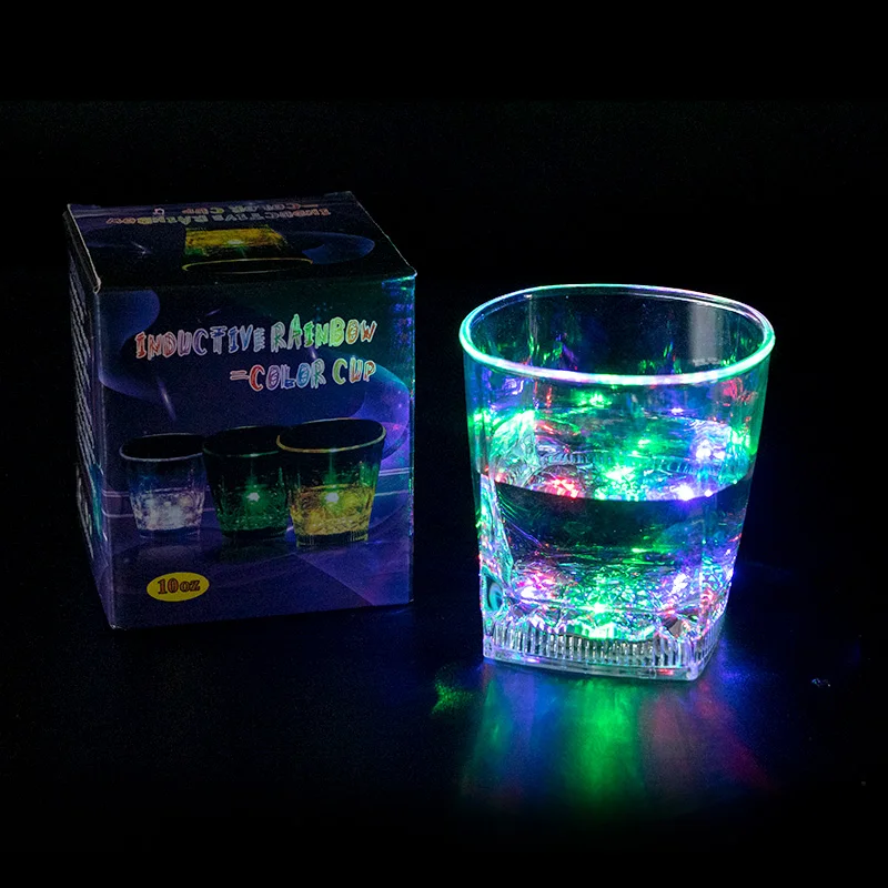 Creative Led Inductive Rainbow Party Flashing Light Whisky Mug Beer Cup ...