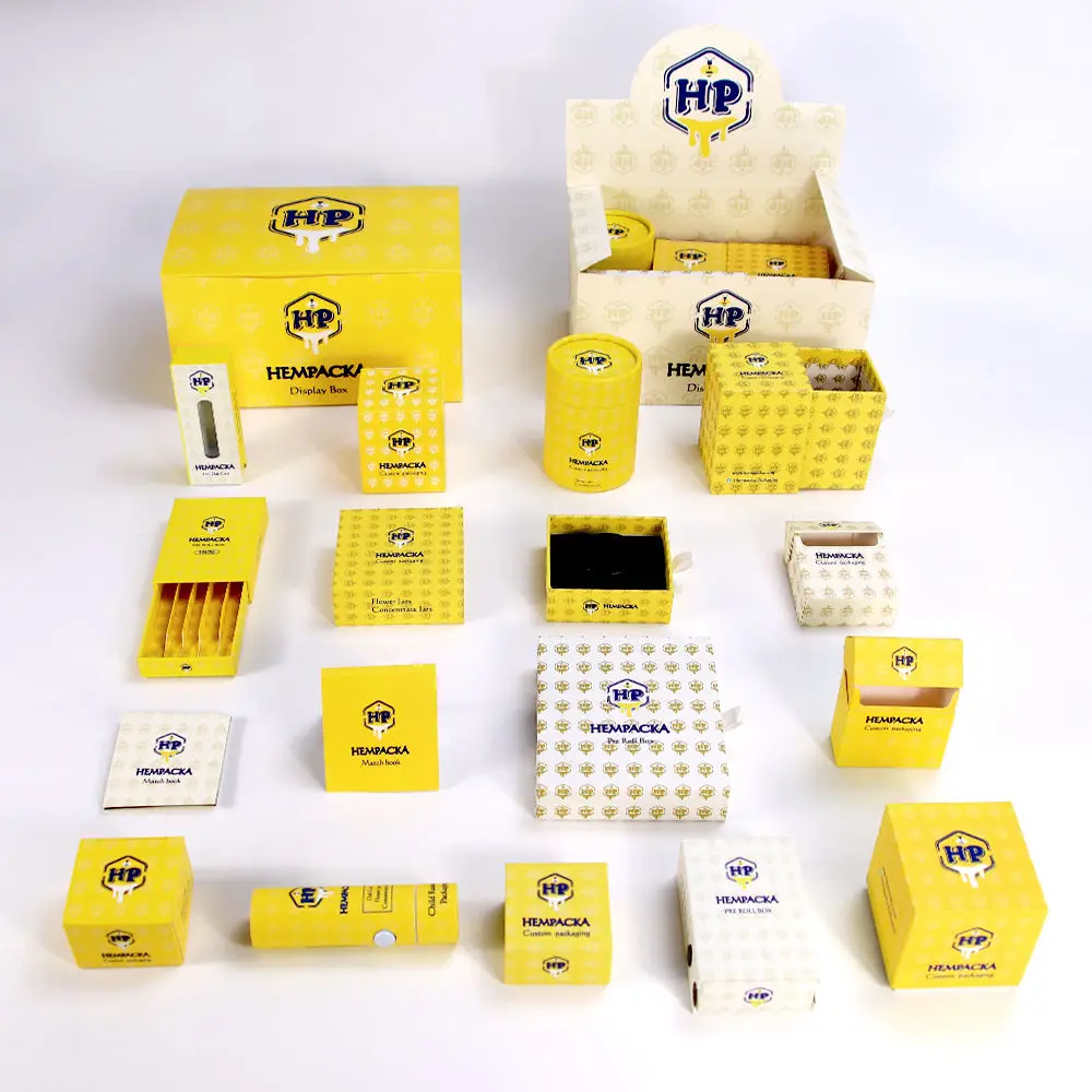 CR Custom Rigid Box Packaging - Child Resistant & Logo Printed