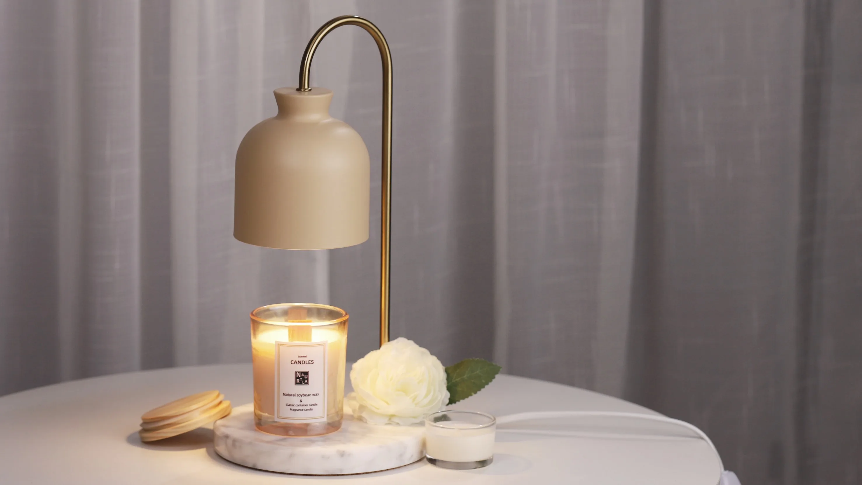 Modern Ins Style Electric Candle Warmer Lantern Marble Luxury ...