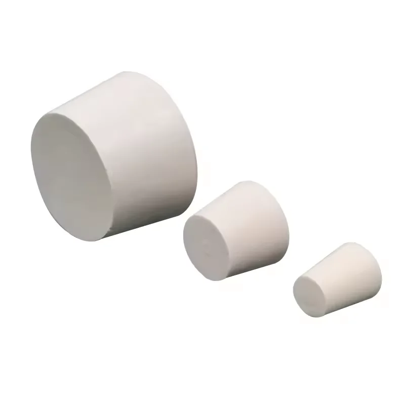 Lab Tapered White Solid Rubber Bungs Lab Stoppers Drilled Rubber ...