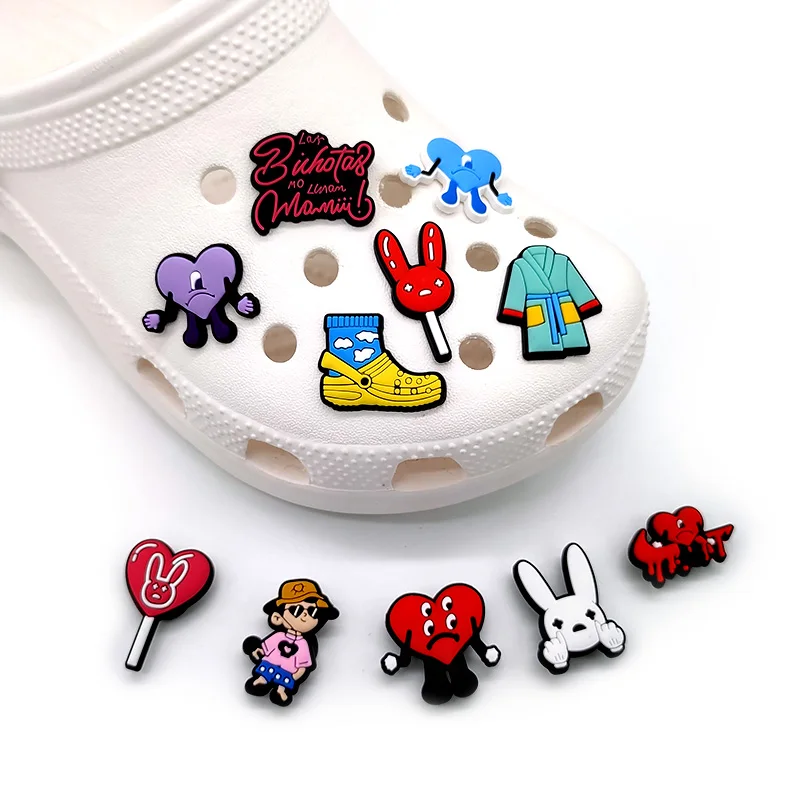 Custom Silicone Cartoon 2d Shoe Charms Clog Croc Pvc Wholesale Shoe ...