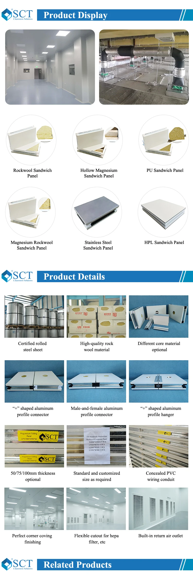 Modular Clean Room High Pressure Laminated HPL Panels