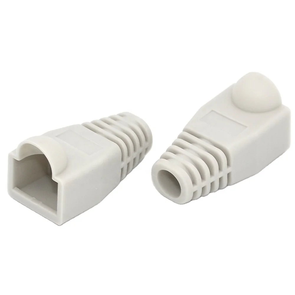 RJ45 Ethernet Cable Connector PVC Strain Relief Boots for Stability ...