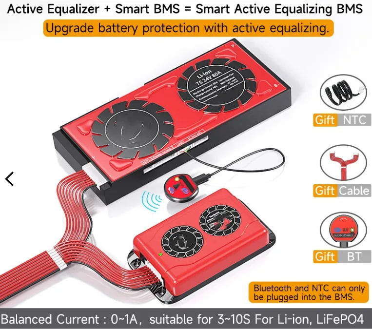 1a Active Balancer Lifepo4 Li-ion Battery Active Balancer Equalizer ...