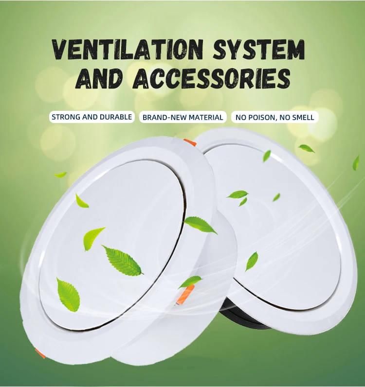 Hvac System ABS Plastic Round Disk Diffuser with Bug Proof Net and ...