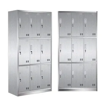 Lakshyo Multi Drawers Inclined Roof Waterproof Stainless Locker Staff ...