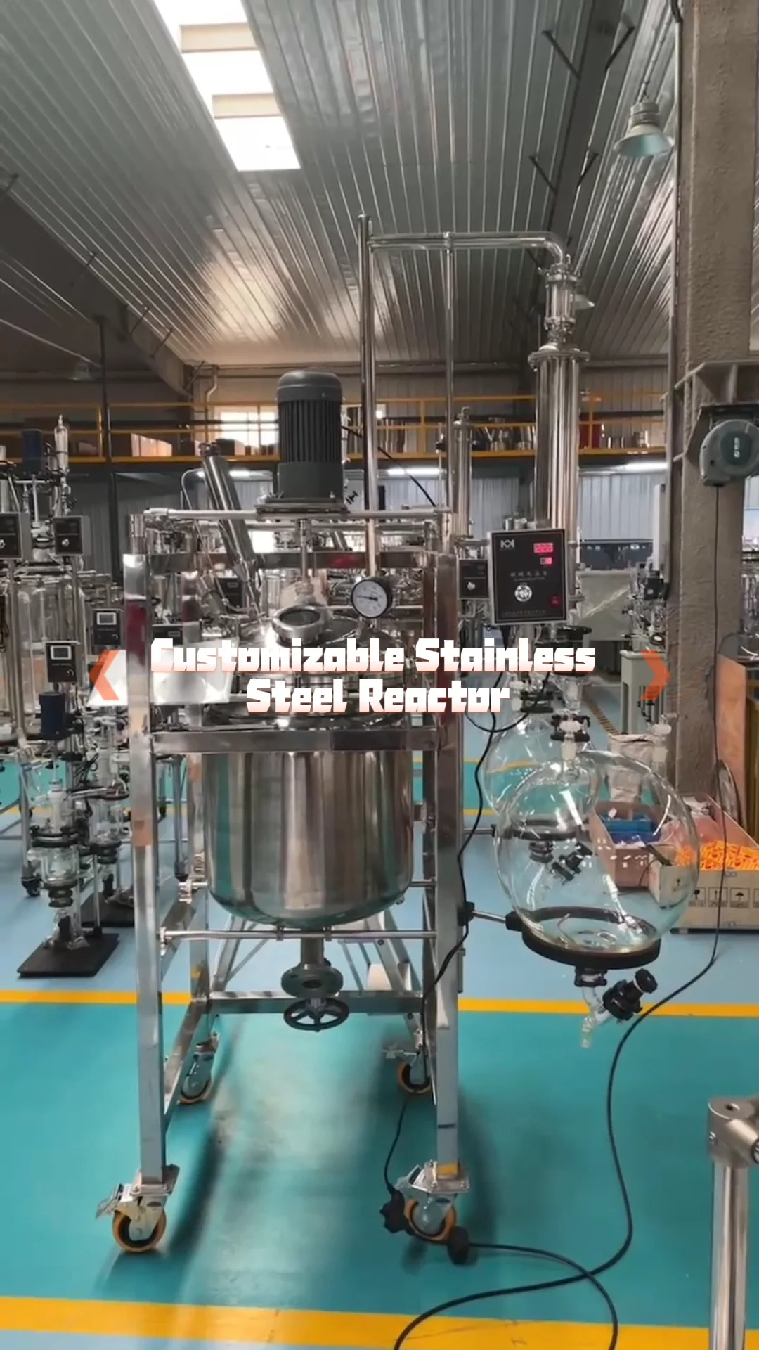 Lab 304 Or 316 20l Double Wall Jacketed Stainless Steel Pilot Plant ...