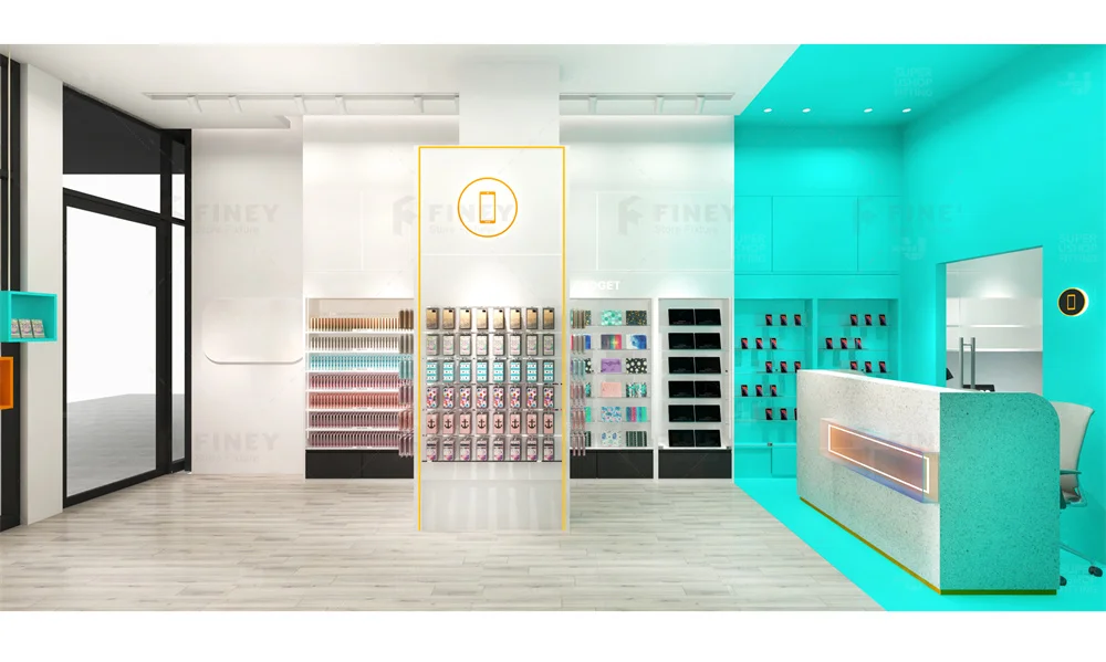 Customizable Mobile Phone Display Racks for Showrooms