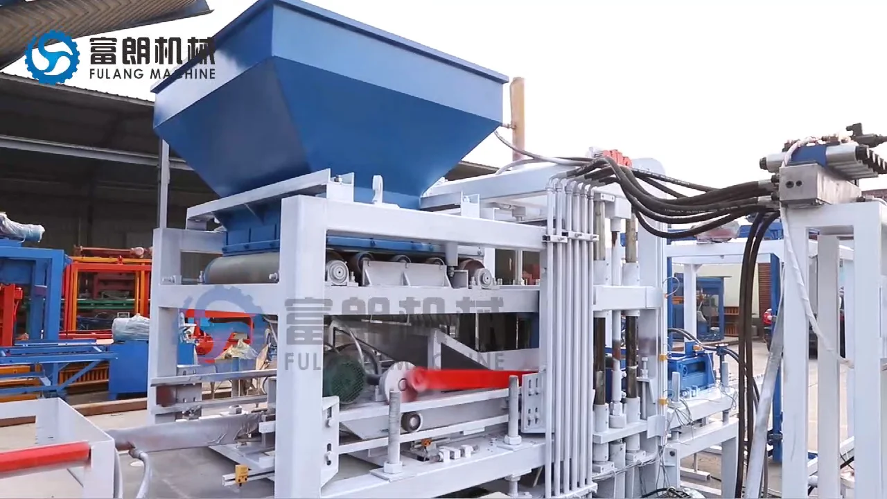 Automatic Concrete Block Making Machine Fulang Qtf4-18 Paver Making ...